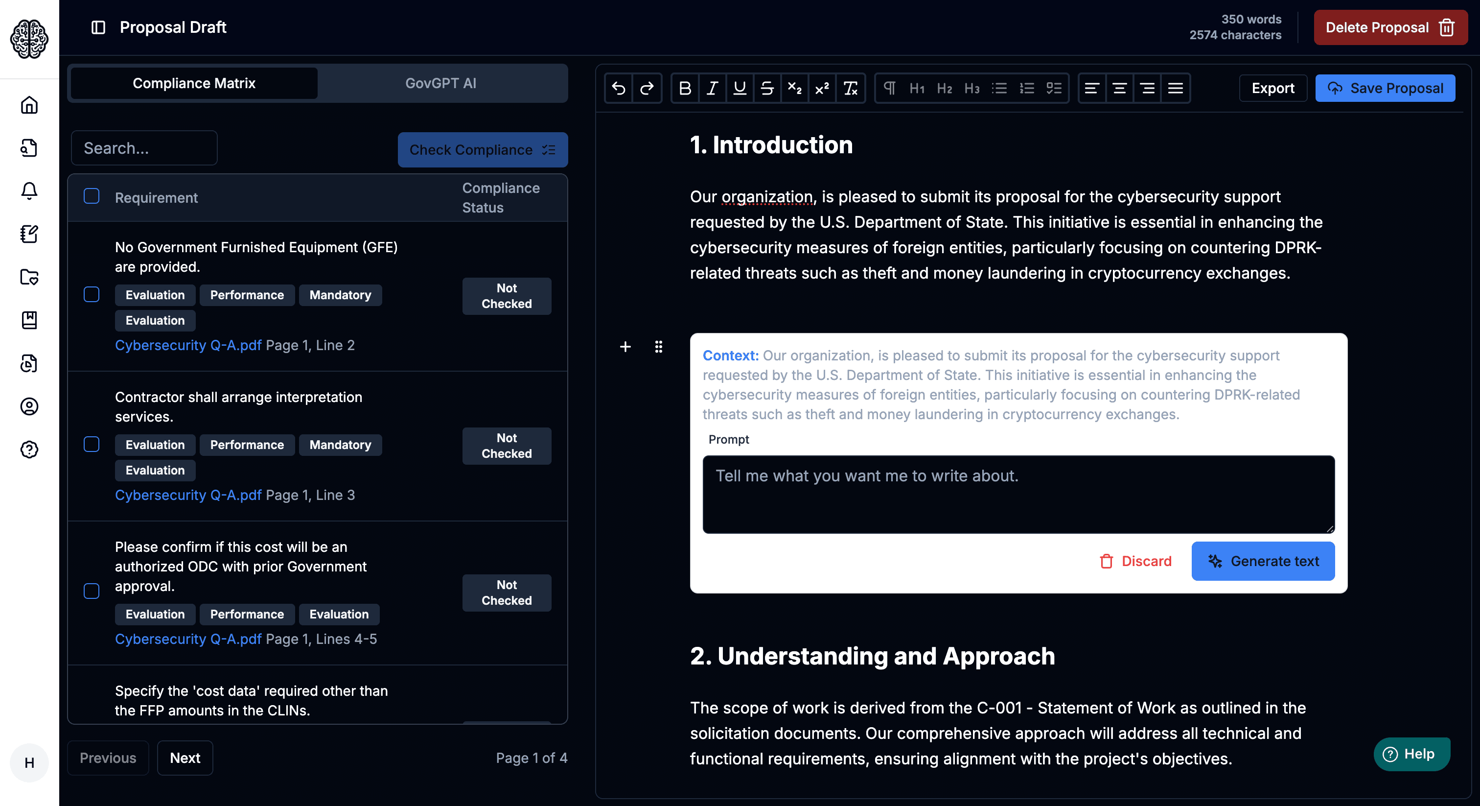 GovGPT - AI-Powered Government Contracting Solutions