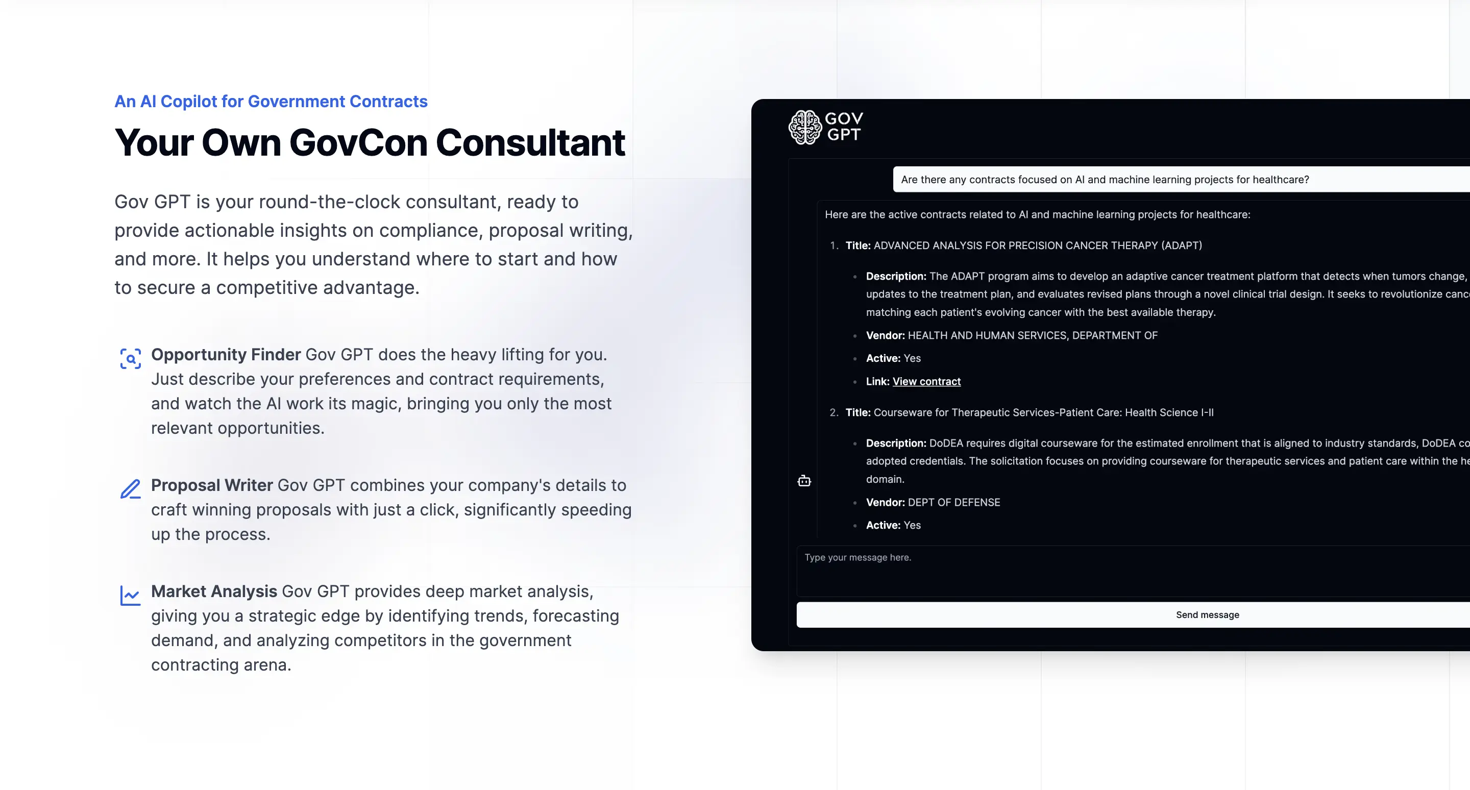 GovGPT - AI-Powered Government Contracting Solutions